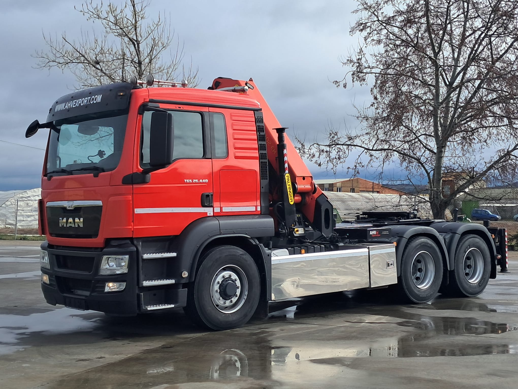 CABEZA TRACTORA MAN 440 6x6 HYDRODRIVE PALFINGER PK 33002 - AHV Import ...